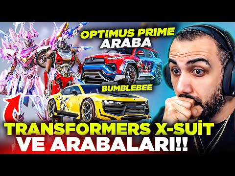 YENİ TRANSFORMERS X-SUİT VE ARABALAR!! 😱 OPTIMUS PRİME NİHAİ SET EFSANE!! | PUBG MOBILE