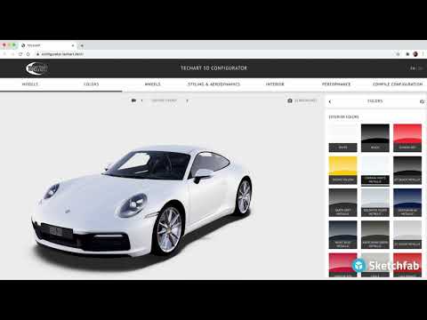 Techart 3D Configurator for Porsche 992