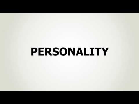 How to Pronounce Personality