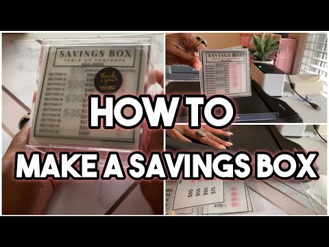HOW TO MAKE A SAVINGS BOX! SAVE OVER $2500 DOLLARS! EASY SAVINGS CHALLENGE!