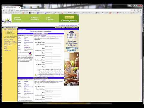 Infodog Online Dog Entry Tutorial 150325