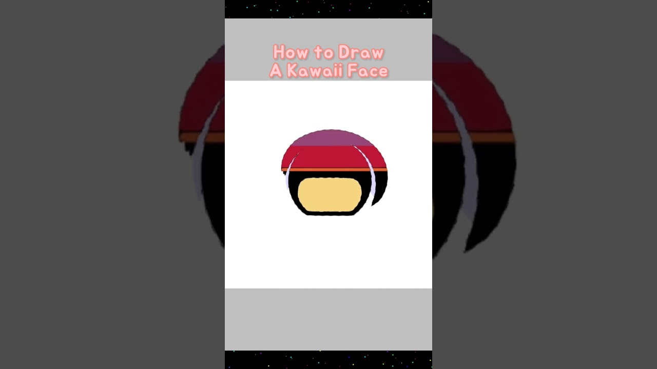 Ibis Paint X - How to Draw A Kawaii Face ✨