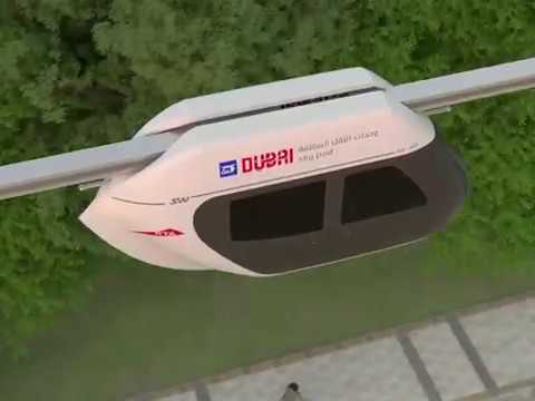 Skypods (SkyWay), a suspended transit system (Dubai Media Office)