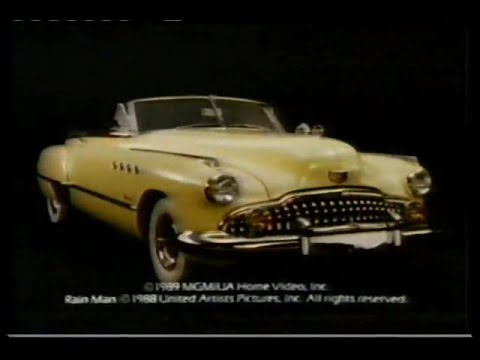 Buick Cars - Rain Man VHS (1989) TV Commercial