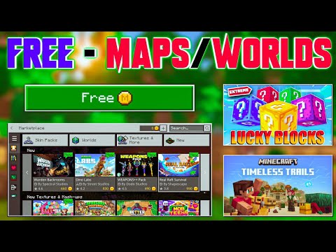 How To Download Free Maps/Worlds In Minecraft From Marketplace Without Minecoins