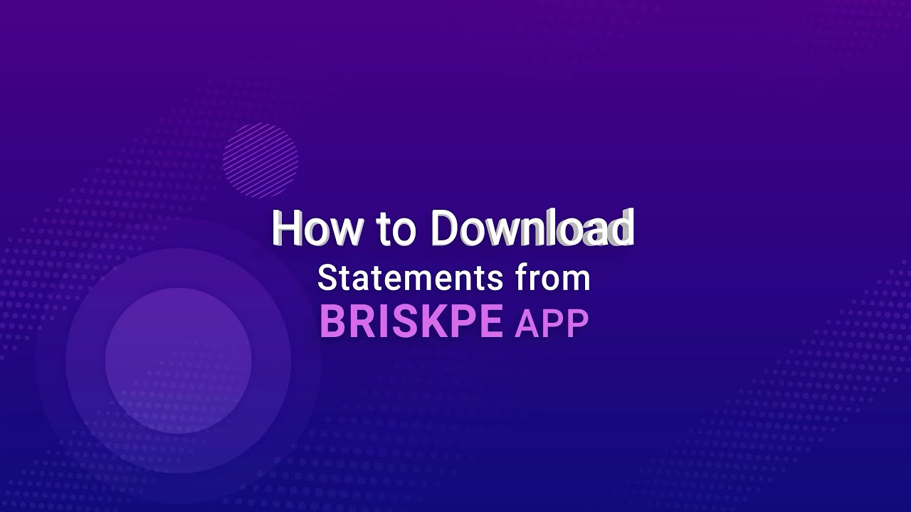 How to download PDF from BRISKPE Mobile App #crossborderpayments #fintech #payments
