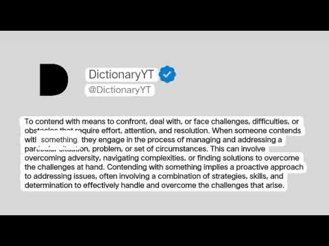 Contend Meaning in English