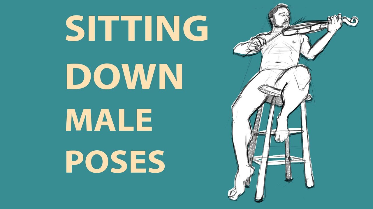 Life Drawing | Sitting Down Poses Male
