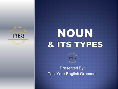 Noun and Its Types