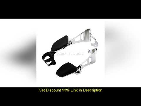 ❤️ Motorcycle Adjustable Passenger Armrests Arm Rests With Cup holder For Harley Touring Electra Tr