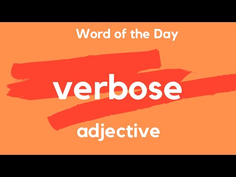 What does VERBOSE mean?