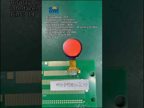 0.71-inch 160x160 dots TFT Display