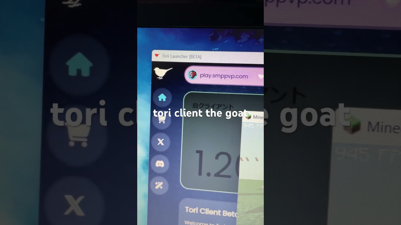Amazing Tori Client FPS on a bad laptop