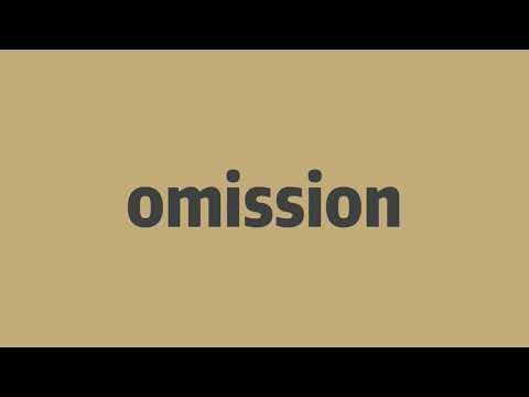 How to pronounce omission -Elin's english