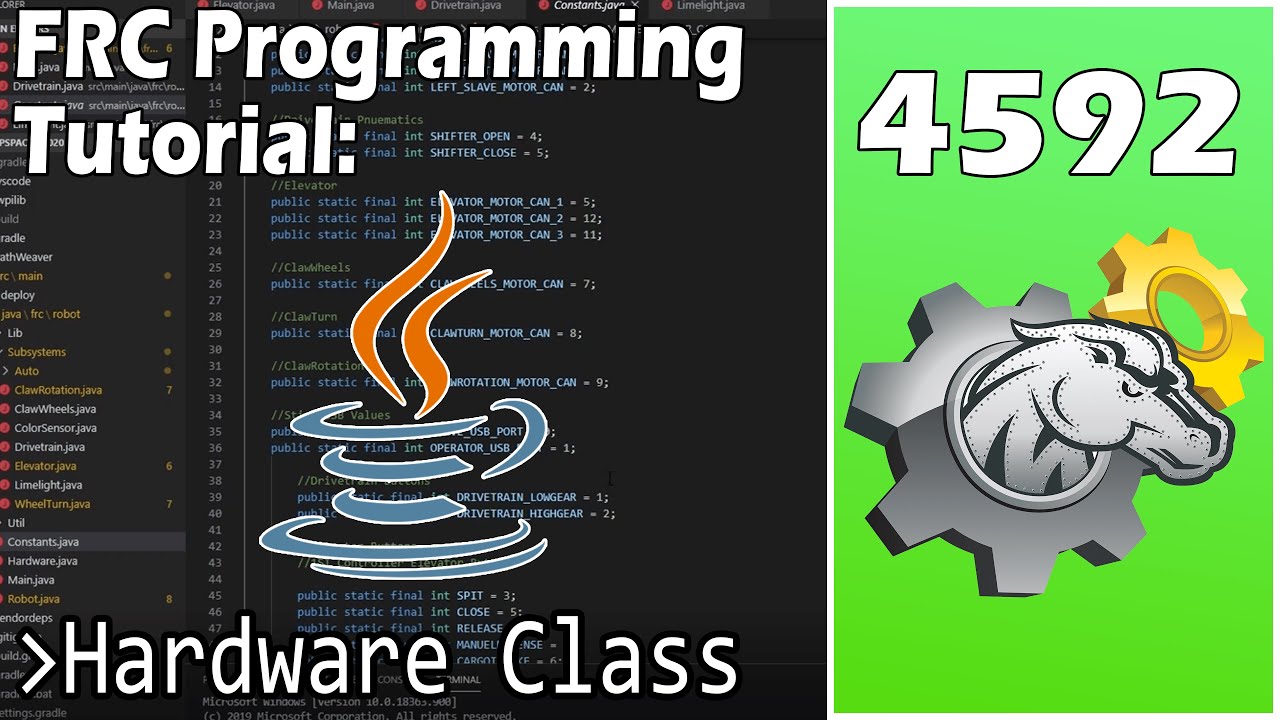 FRC Java Programming: Hardware Class