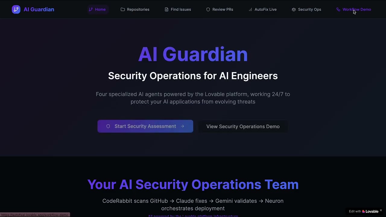 AI Guardian: A Multi-Agent AI That Automates GitHub Security