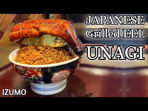 Enormously go viral on social media in Japan! Grilled EEL, UNAGI & EEL skewers in Izumo Tokyo