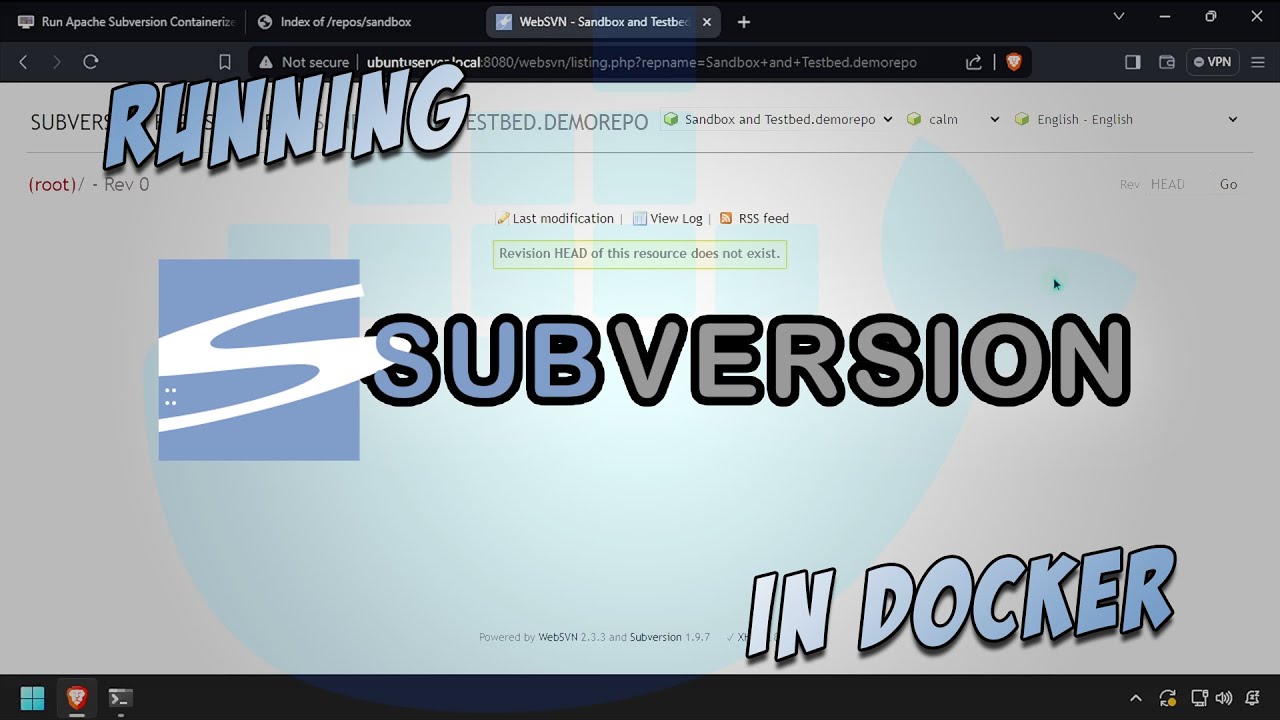 Run Apache Subversion Containerized in Docker
