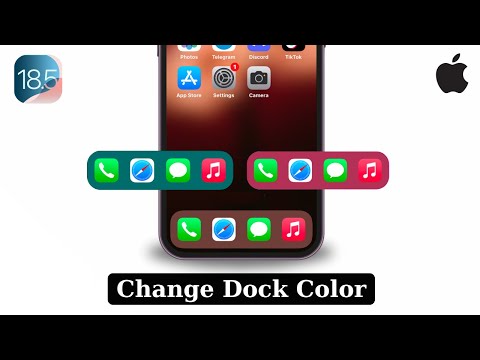 iOS 18.5 : How To Change The Dock Color on iPhone | Make Your iPhone Dock Colorful