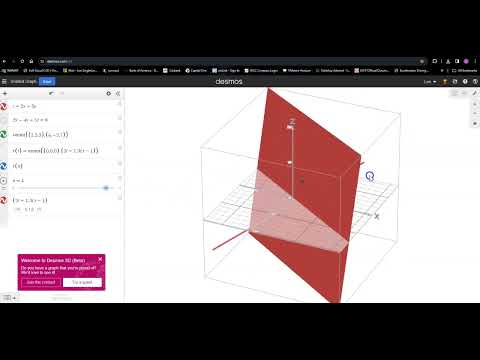 Intro to Desmos3D and vectors in Desmos3D