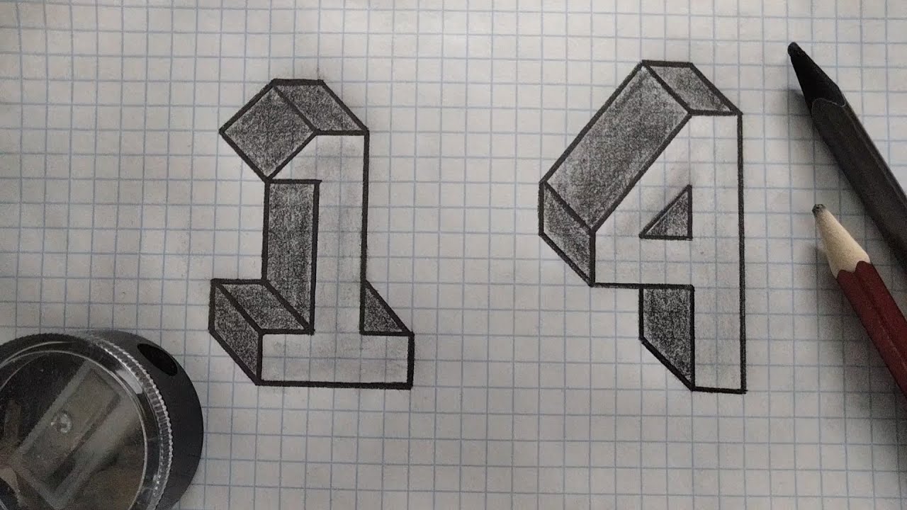 3D number 14 