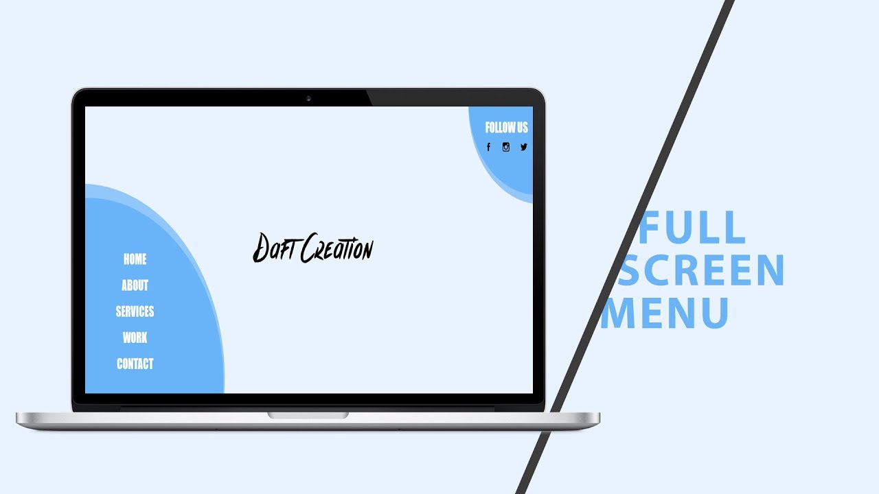 Full Screen Menu | CSS - JQUERY Tutorial
