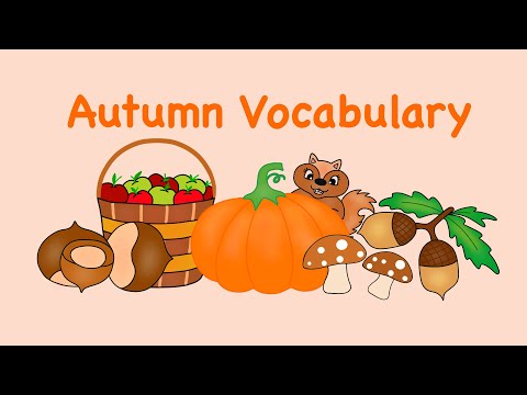 Autumn Vocabulary / Autumn Flashcards / Autumn Words