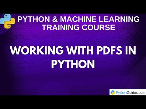 Work with PDFs in Python | Python Tutorial | 2025
