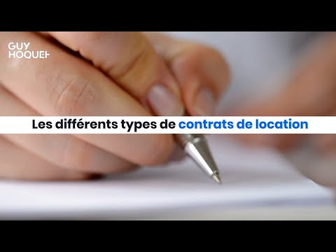 Les différents types de contrats de location (location immobilière)