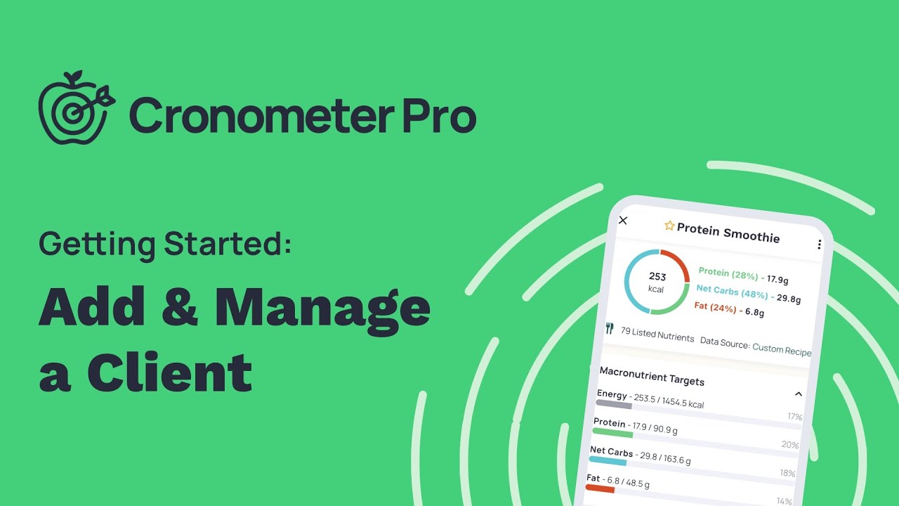 How To: Add & Manage a Client on Cronometer Pro