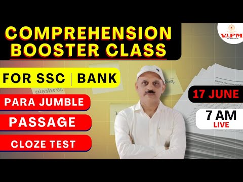Master Comprehension Tricks for SSC CGL & Banking Exams 17 June 2025 | Daily Classes with Ajit Sir