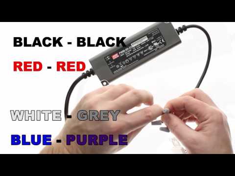 How to wire dimmable power supply