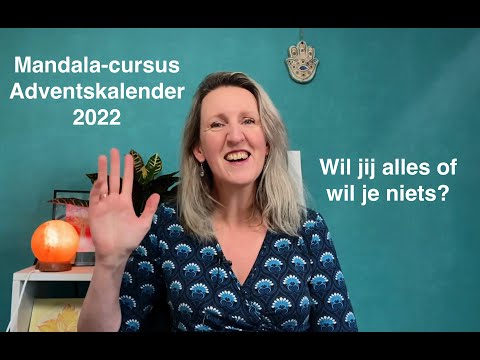24 tekenvideo's in de Adventskalender Mandala-cursus 2022