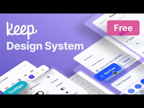Free UI Kit - Keep Design System for Figma