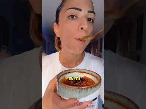 Flan de manzana saludable