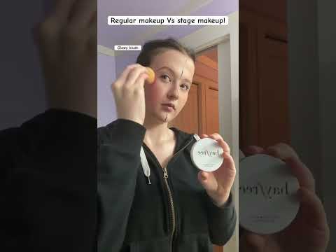 Regular Vs Stage makeup!! #actinglife #acting #makeuptutorial #makeup #theatre #stage