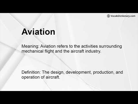 Aviation Meaning