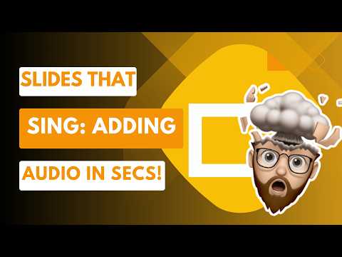 Make Google Slides SING! ✨ Add & Control Audio (Music & Sound Effects)