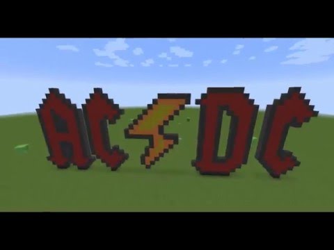 Building in Minecraft #1 - AC/DC Logo [HD]