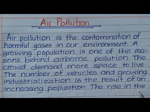 Write a short essay on Air Pollution in English || Short paragraph on Air Pollution ||