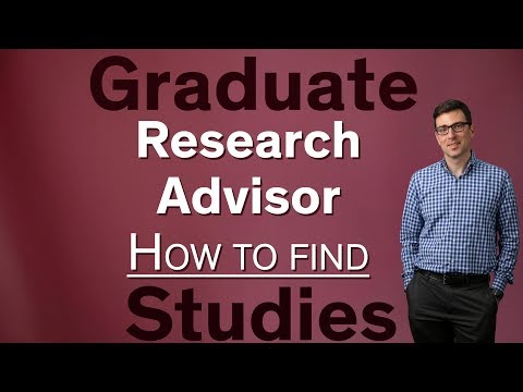 Research Advisor - How to find