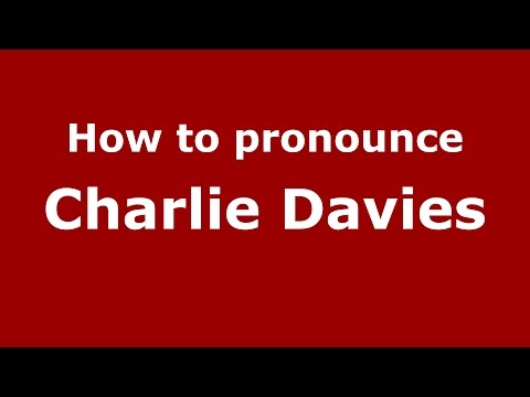 How to pronounce Charlie Davies (American English/US) - PronounceNames.com