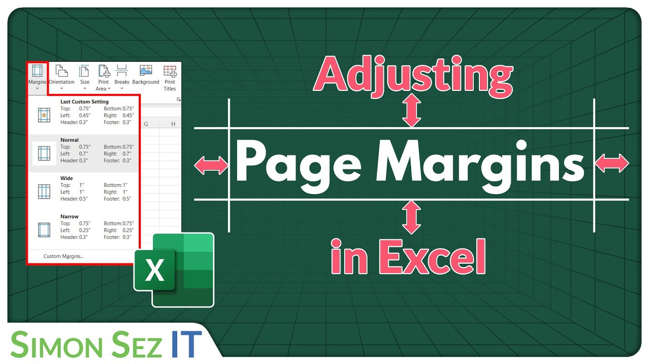 Changing the Margins in Microsoft Excel