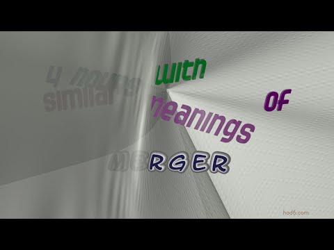 merger - 6 nouns synonym to merger (sentence examples)
