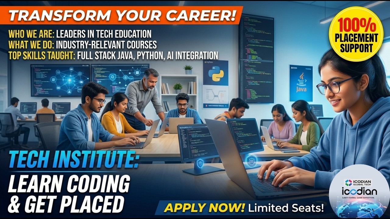 Full Stack Java + AI Training with Placement Support | iCodian Global Tech | #java #programming #ai