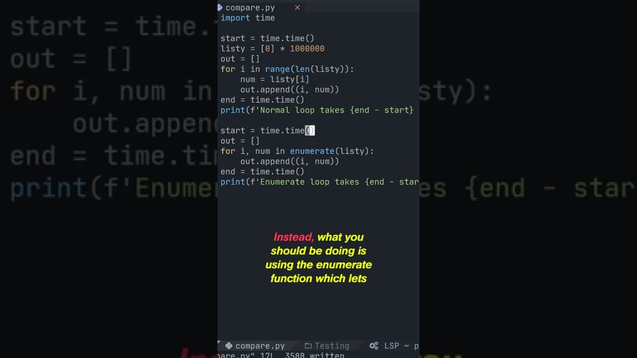 STOP writing your loops like THIS in Python! Use Enumerate Instead