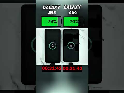 Galaxy A55 vs A54 ⚡ Charging Test – Old vs New! Who's Faster? 🔥#shorts #viralvideo