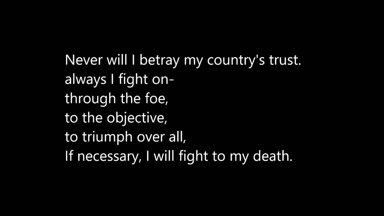 The Infantrymans Creed