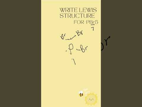 Lewis structure of PBr5
