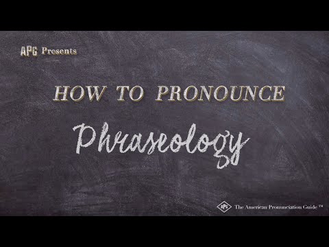 How to Pronounce Phraseology (Real Life Examples!)